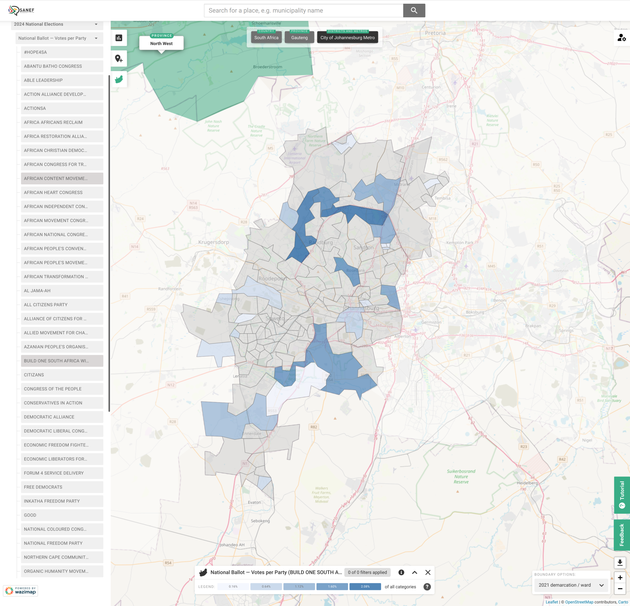 How to compare election results with previous years in your area ...
